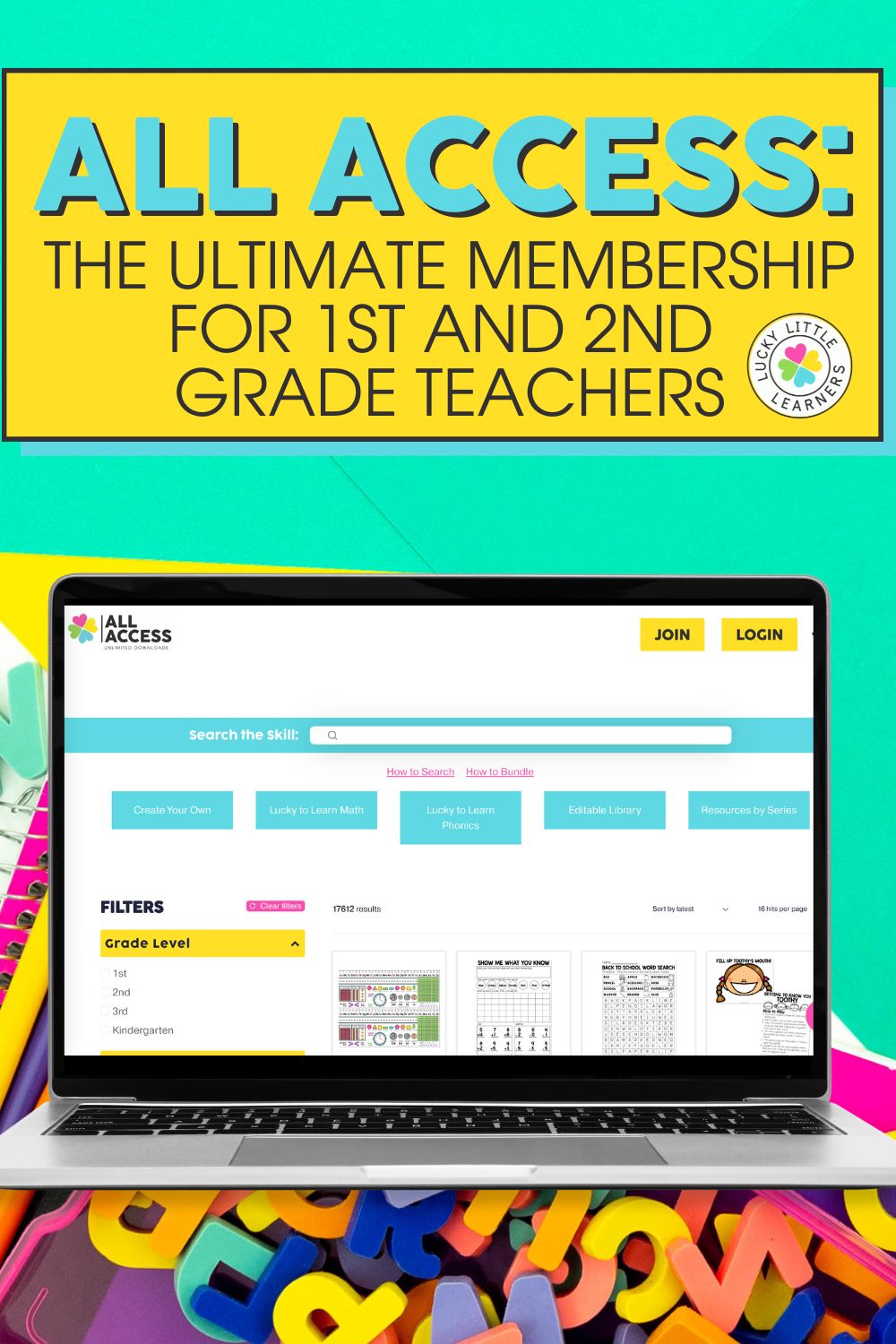 All Access: The Ultimate Teacher Membership for 1st & 2nd Grade ...