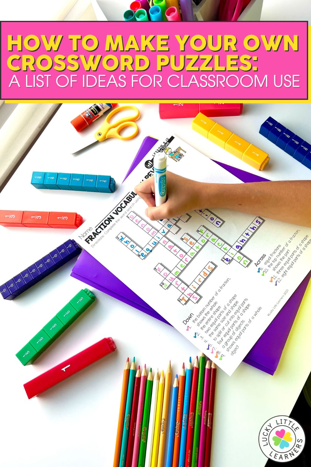 How to Make Your Own Crossword Puzzles: A List of Ideas for Classroom ...