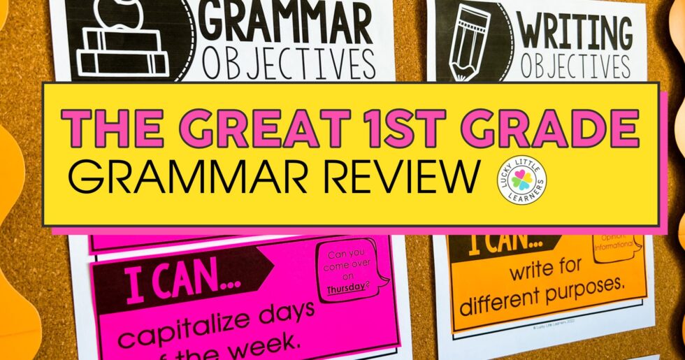 The Great 1st Grade Grammar Review! - Lucky Little Learners