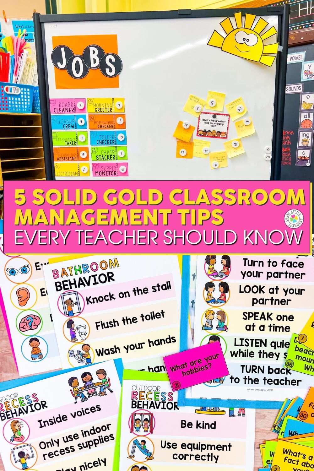 5 Solid Gold Classroom Management Tips For Teachers - Lucky Little Learners