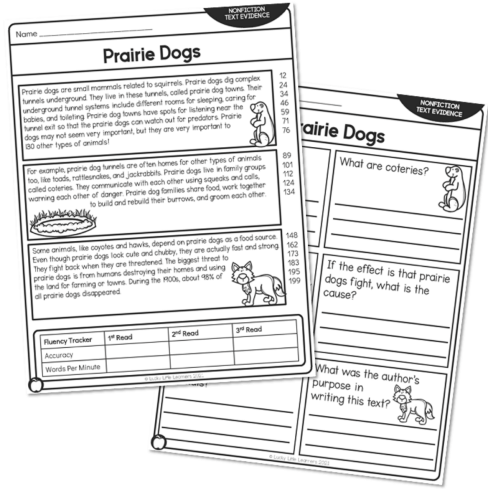 Ideas to Help With Teaching Text Evidence - Lucky Little Learners