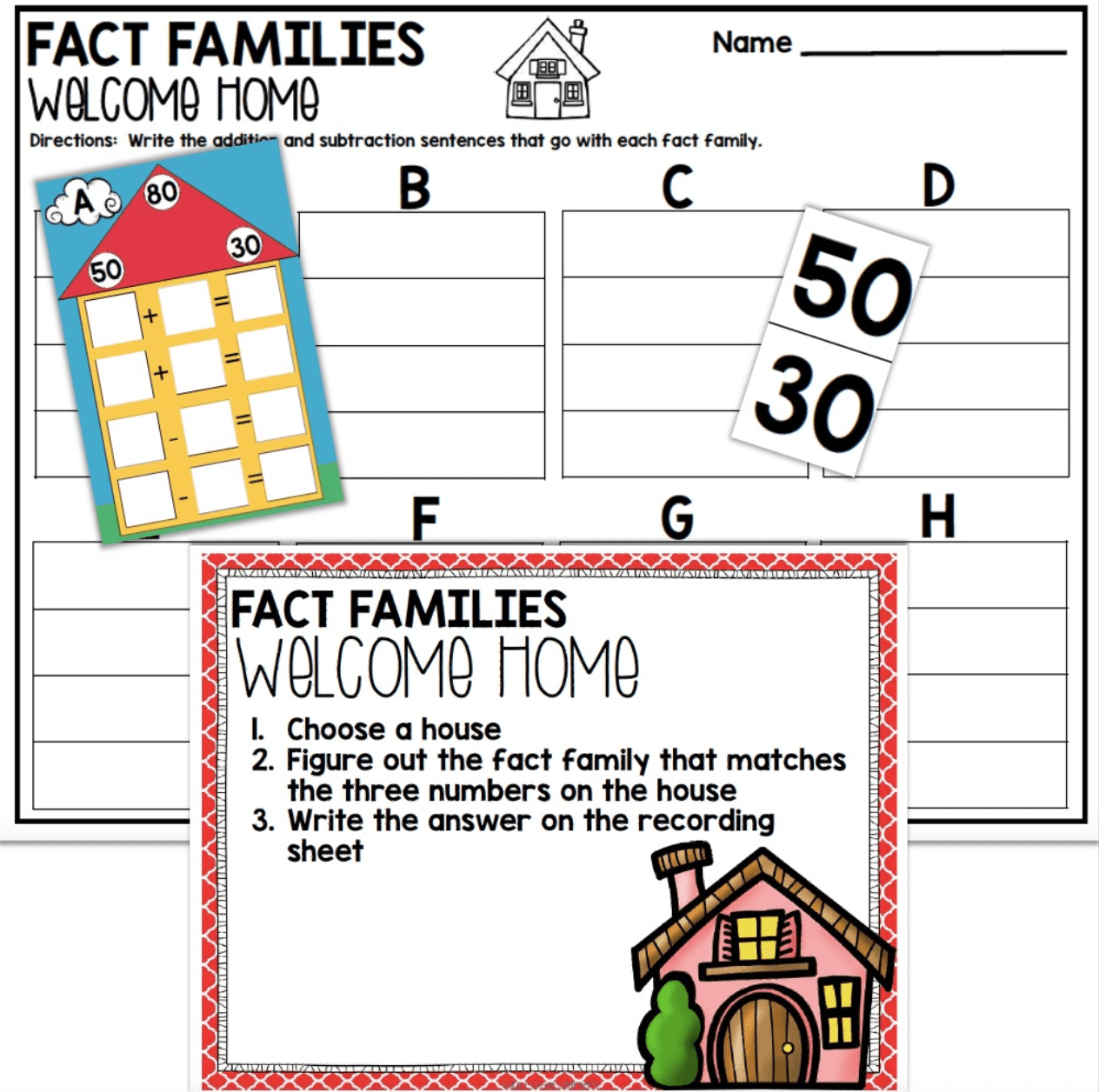 Fall Math Centers - Lucky Little Learners