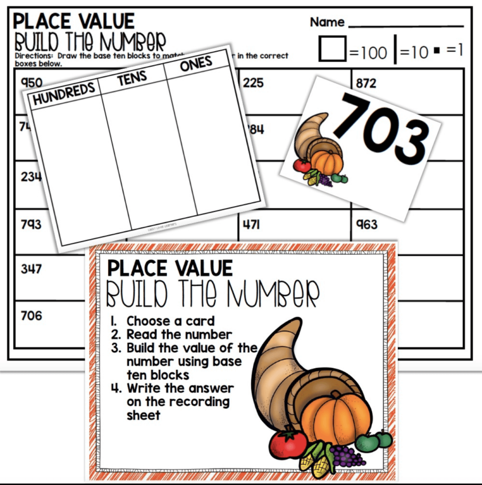 Fall Math Centers - Lucky Little Learners