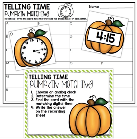 Fall Math Centers - Lucky Little Learners