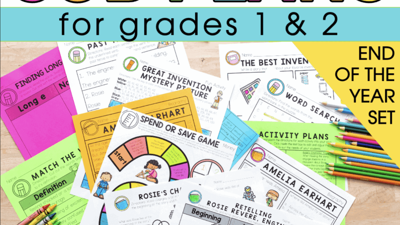 Emergency Sub Plans for 1st and 2nd Grade - Lucky Little Learners