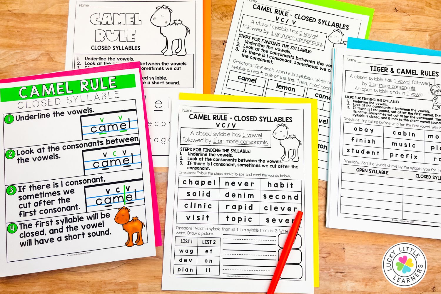 9 Principles for Syllable Division - Lucky Little Learners