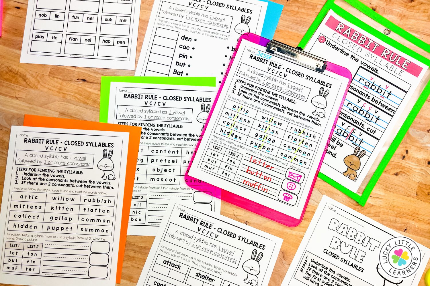 9 Principles for Syllable Division - Lucky Little Learners