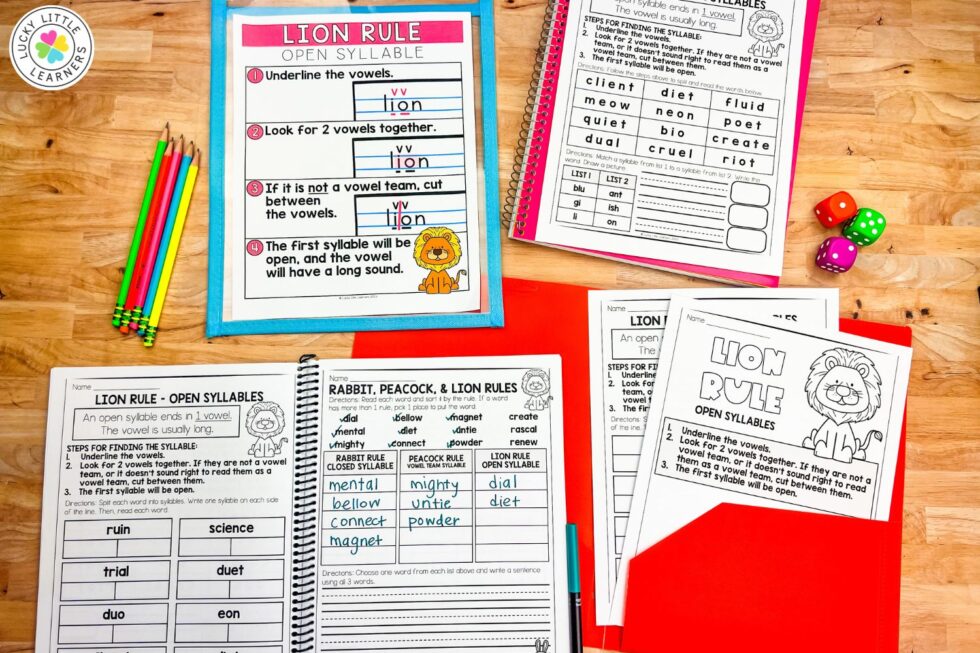 9 Principles for Syllable Division - Lucky Little Learners