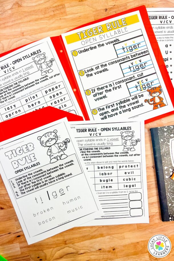 9 Principles for Syllable Division - Lucky Little Learners