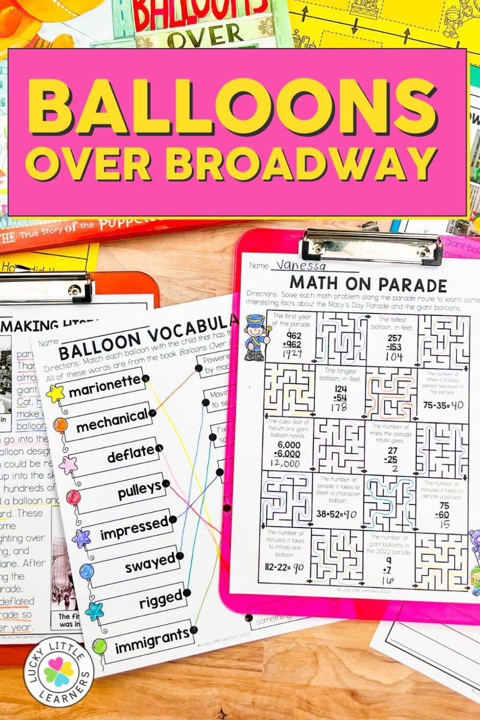 Balloons Over Broadway in the Classroom - Lucky Little Learners