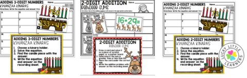 Christmas Math Centers - Lucky Little Learners