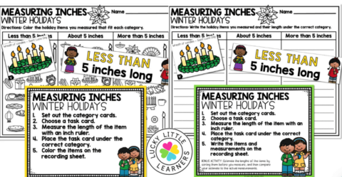 Christmas Math Centers - Lucky Little Learners