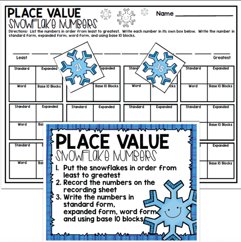 January Math Centers for 1st & 2nd Grade - Lucky Little Learners