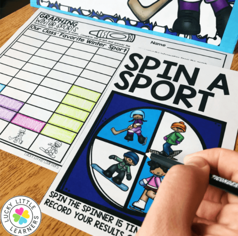 January Math Centers for 1st & 2nd Grade - Lucky Little Learners