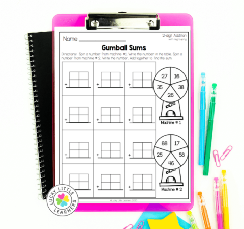No Stress with These 2nd Grade Math Worksheets - Lucky Little Learners