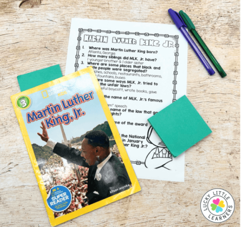 Martin Luther King Jr. Day Activities and Videos - Lucky Little Learners