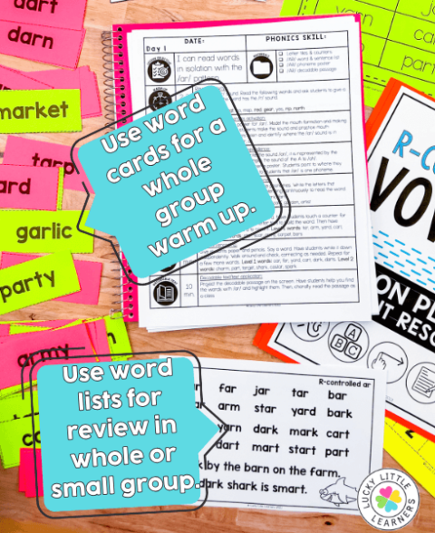 How to Teach R Controlled Vowels - Lucky Little Learners