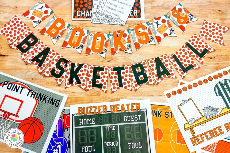 Books and Basketball Classroom Transformation - Lucky Little Learners