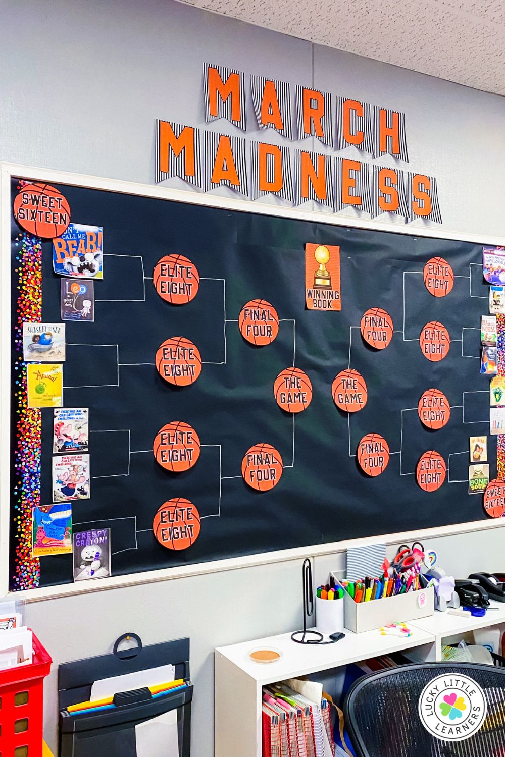 Books and Basketball Classroom Transformation - Lucky Little Learners