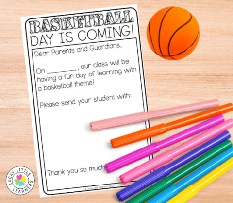 Books and Basketball Classroom Transformation - Lucky Little Learners