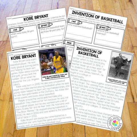 Books and Basketball Classroom Transformation - Lucky Little Learners