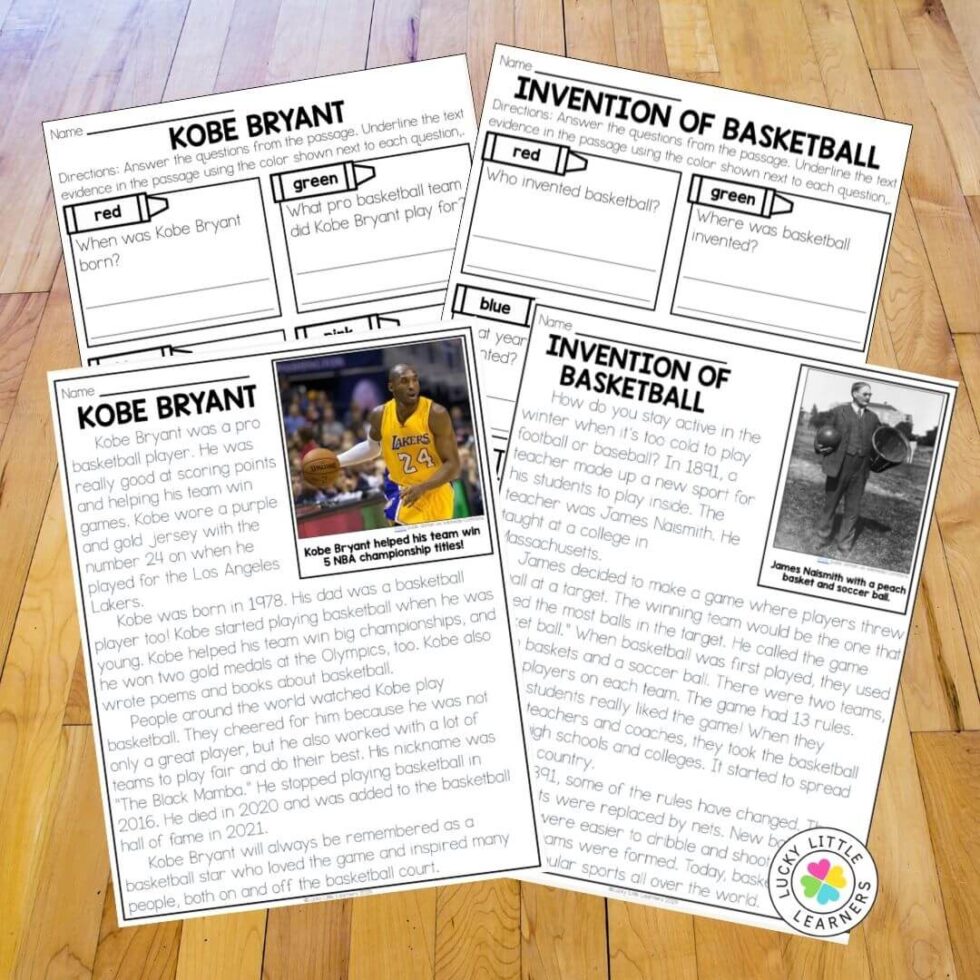 Books and Basketball Classroom Transformation - Lucky Little Learners