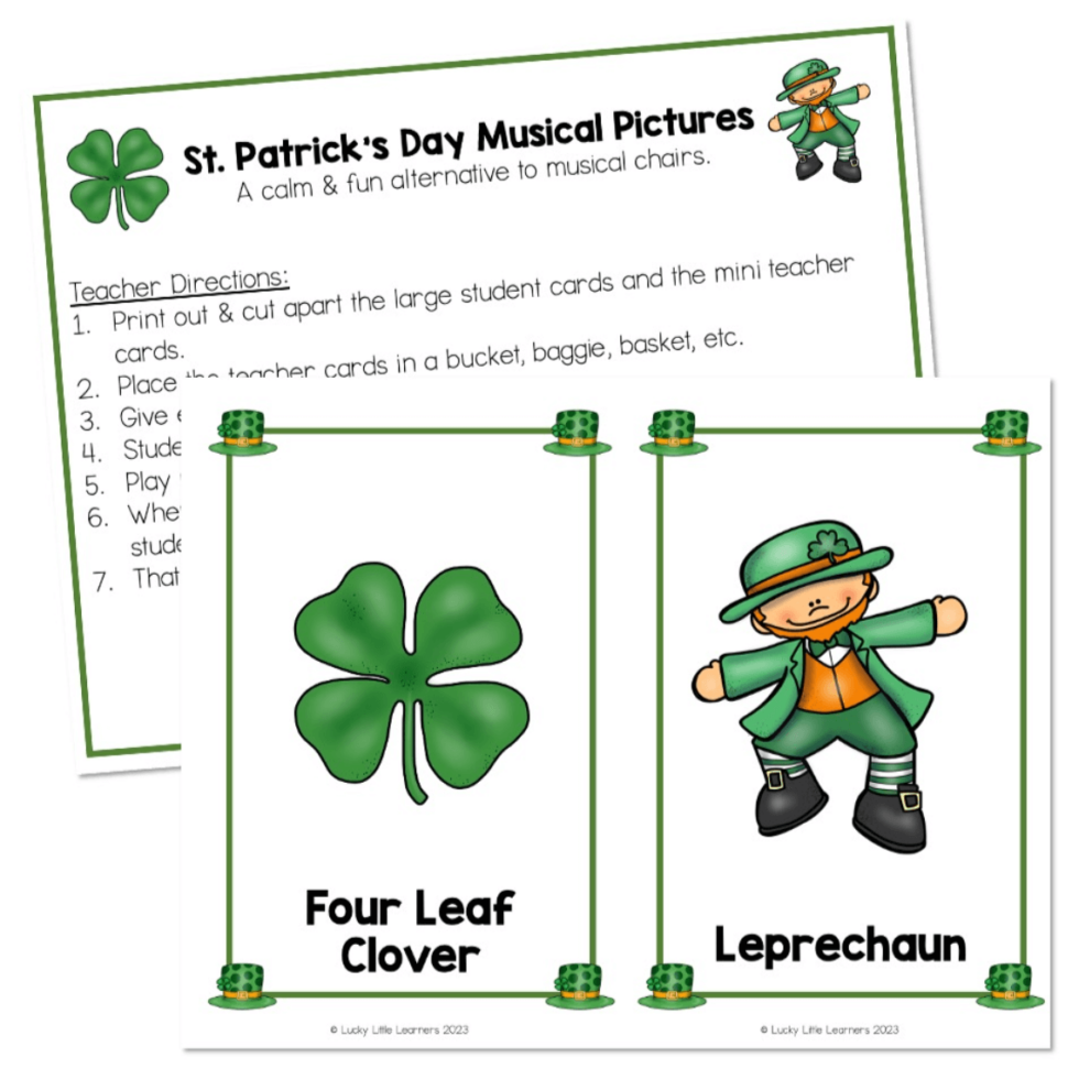 St. Patrick's Day Activities for the Classroom - Lucky Little Learners