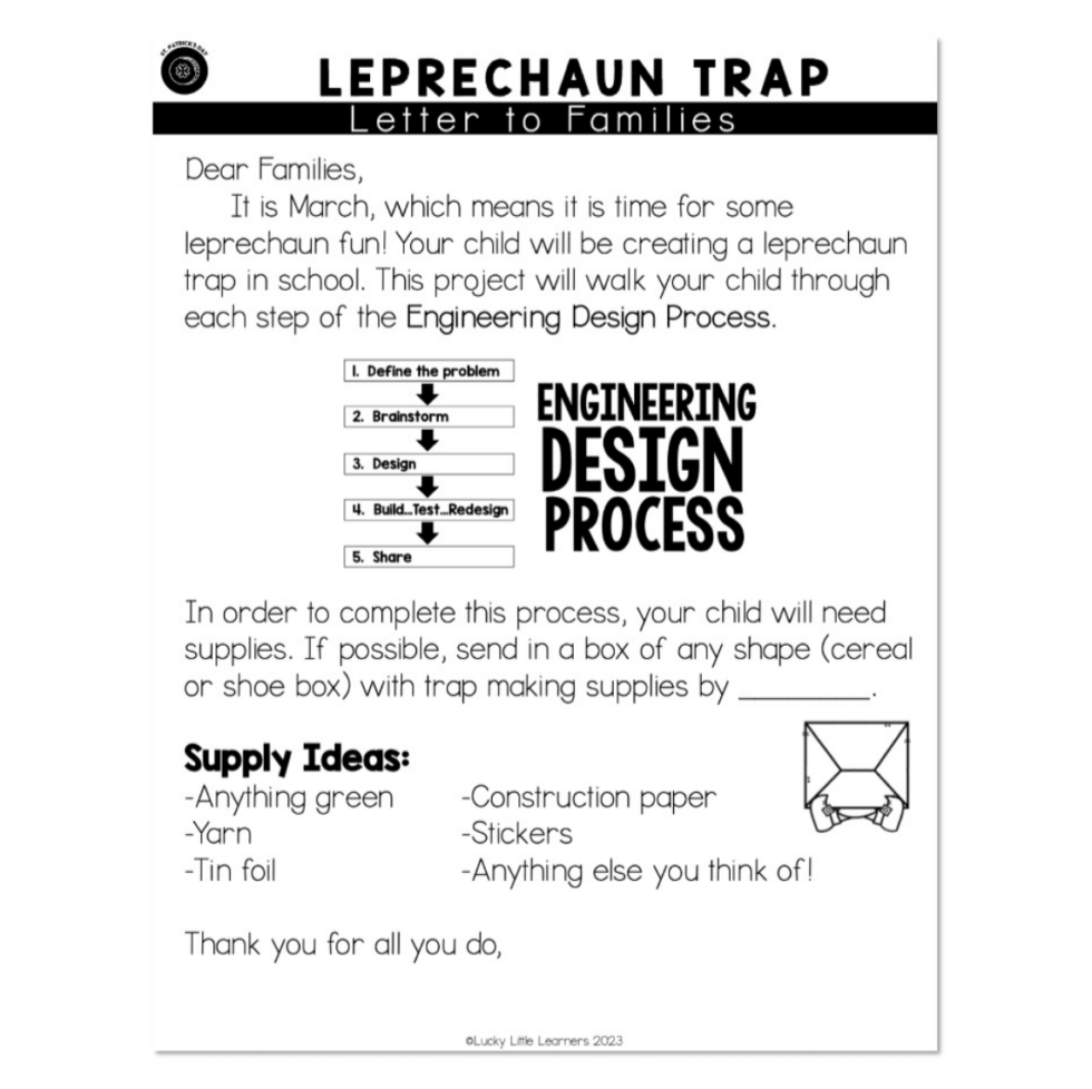 Leprechaun Traps in the Classroom + More St. Patrick's Day Fun! - Lucky ...