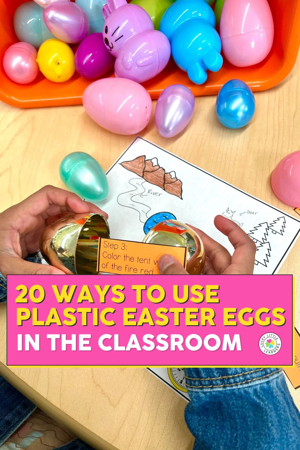 20 Ways to Use Plastic Easter Eggs in the Classroom - Lucky Little Learners