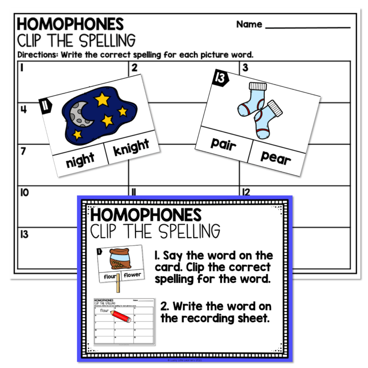 Homophone How-To for 2nd Grade - Lucky Little Learners