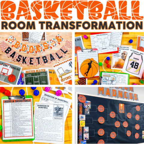 Books and Basketball Classroom Transformation - Lucky Little Learners