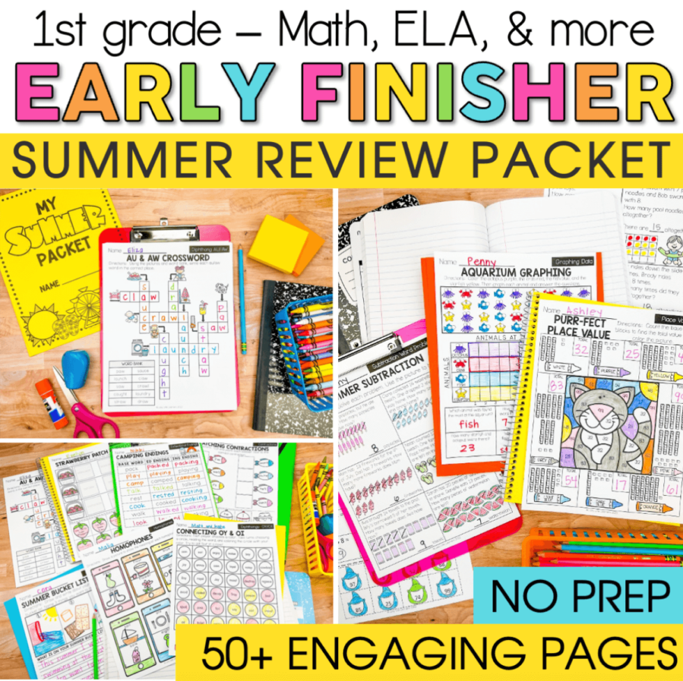 Ideas for Parents: How to Prevent Summer Slide in 1st and 2nd Grade ...