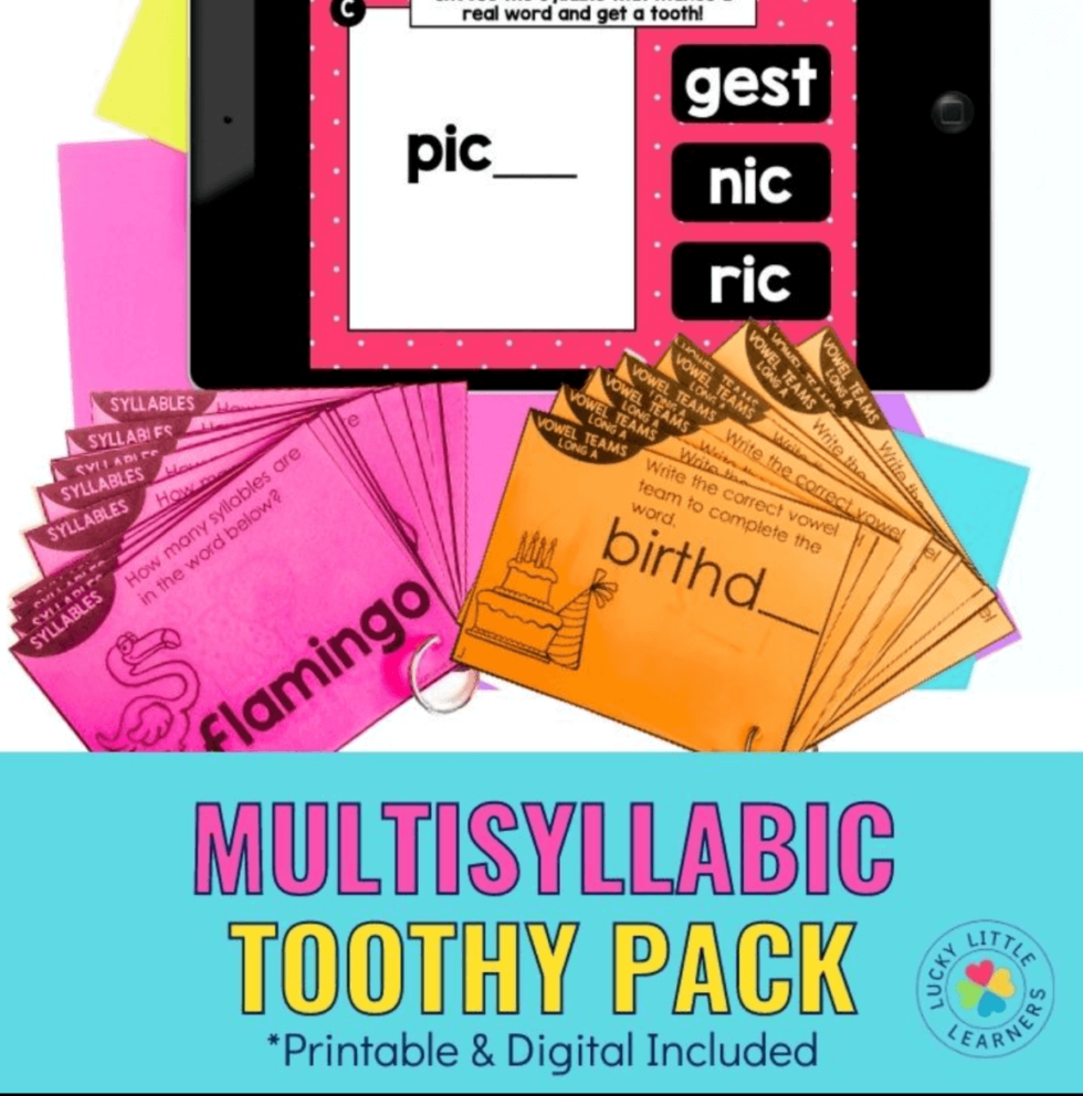 Tips for Teaching Syllables - Lucky Little Learners