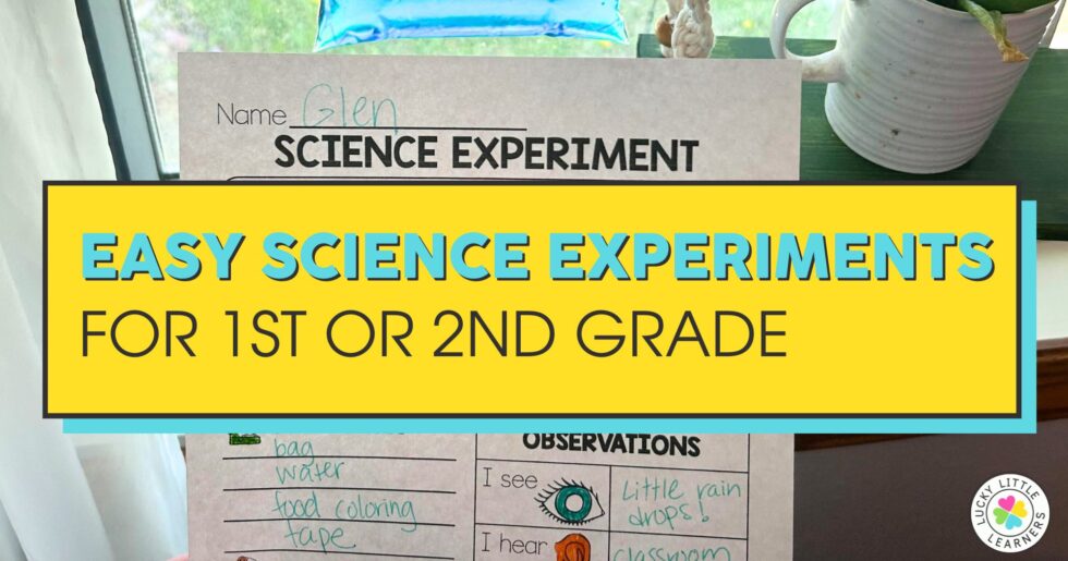 Easy Science Experiments for 1st and 2nd Grade - Lucky Little Learners