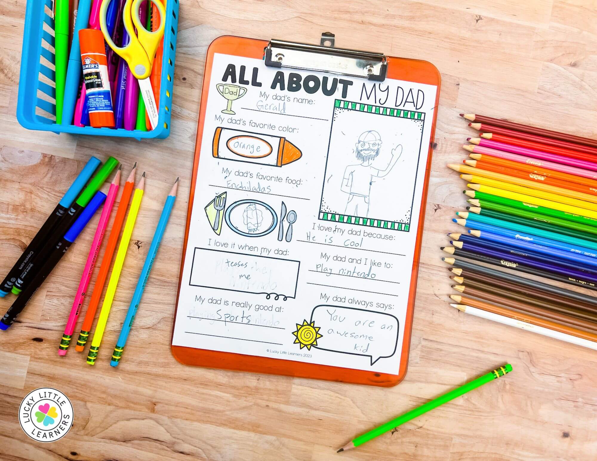 Easy to do Father's Day Crafts for 2nd Grade - Lucky Little Learners