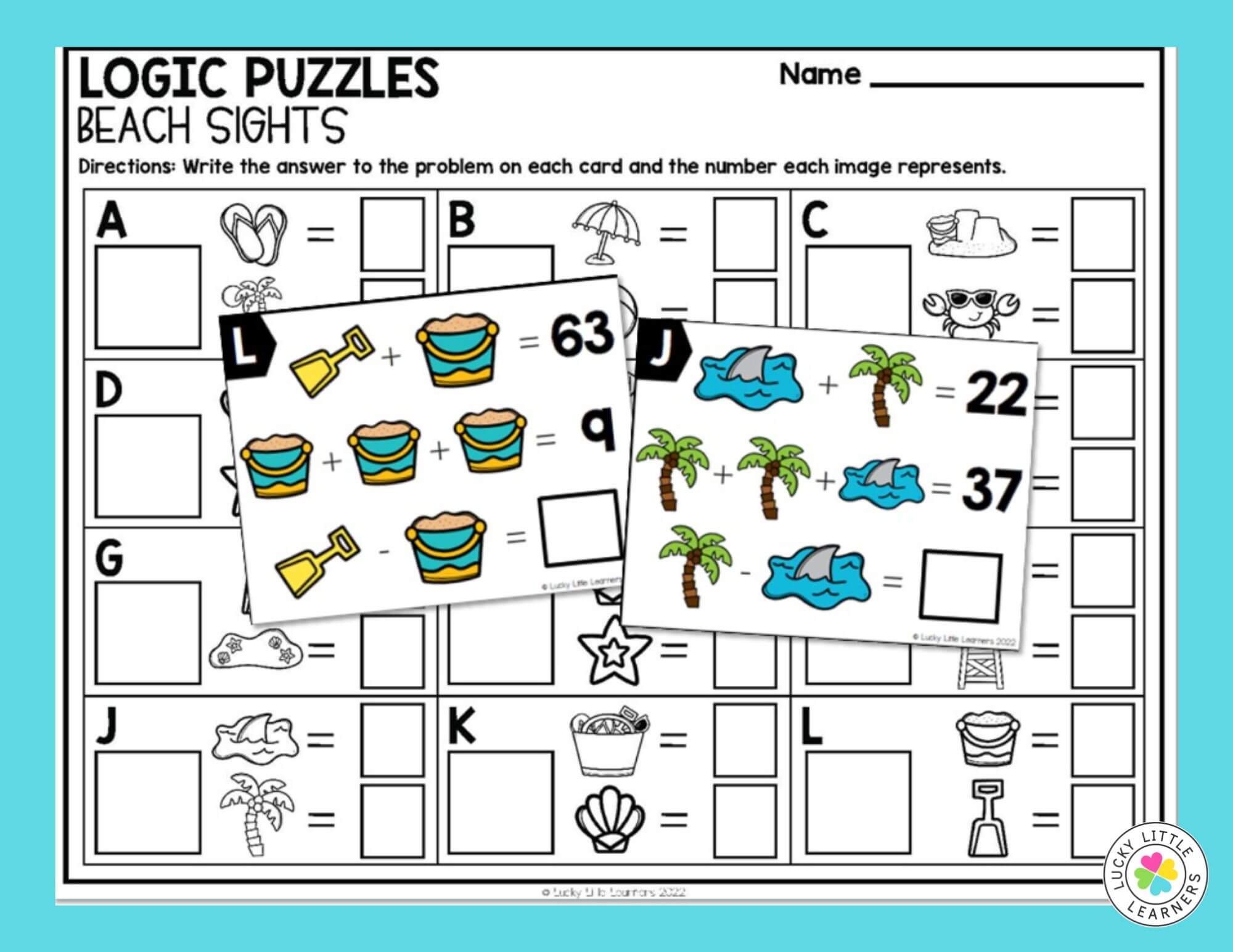 Beach Day Classroom Transformation - Lucky Little Learners