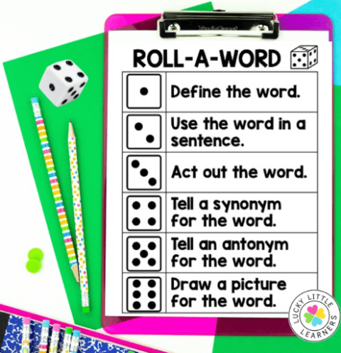 Vocabulary Activities - Lucky Little Learners
