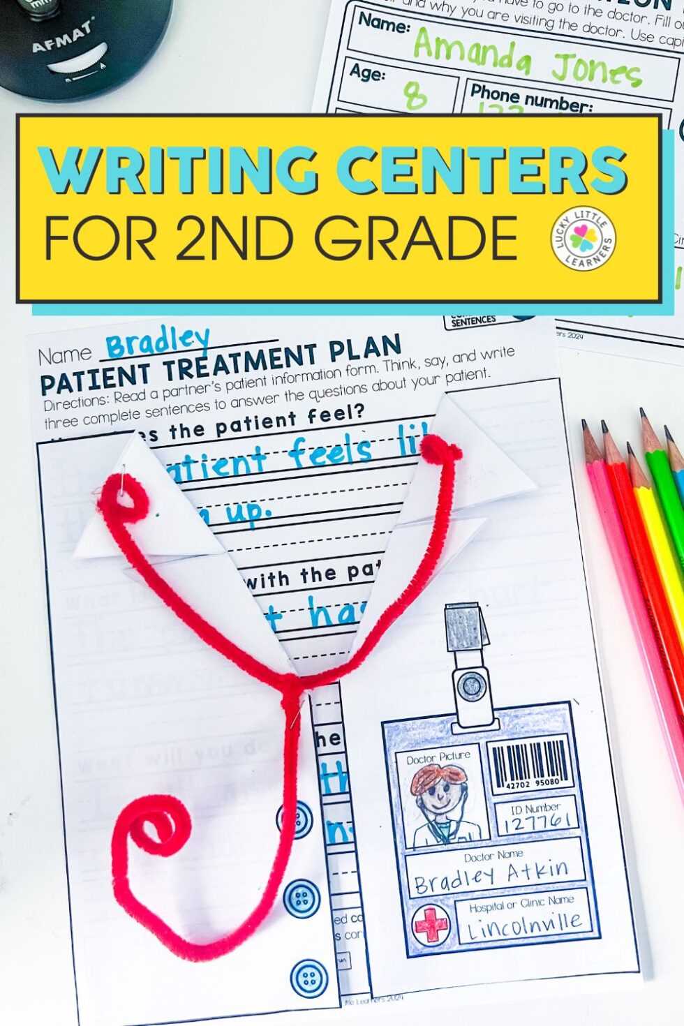 Writing Centers for Second Grade - Lucky Little Learners