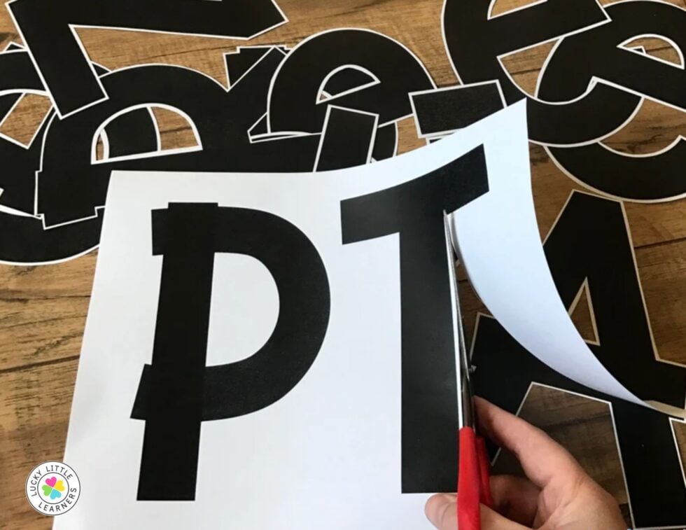 How to Make Large Bulletin Board Letters - Lucky Little Learners