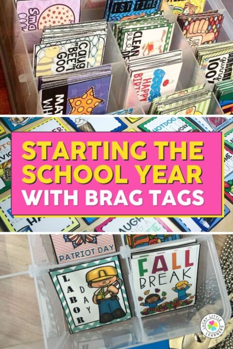 Starting the School Year with Brag Tags - Lucky Little Learners