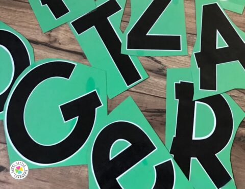 How to Make Large Bulletin Board Letters - Lucky Little Learners