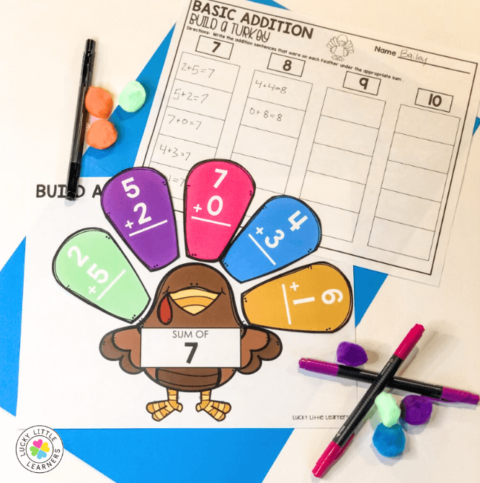 Fall Math Centers - Lucky Little Learners