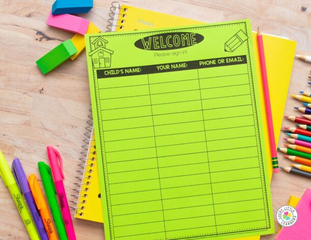Back to School Night Activities - Lucky Little Learners
