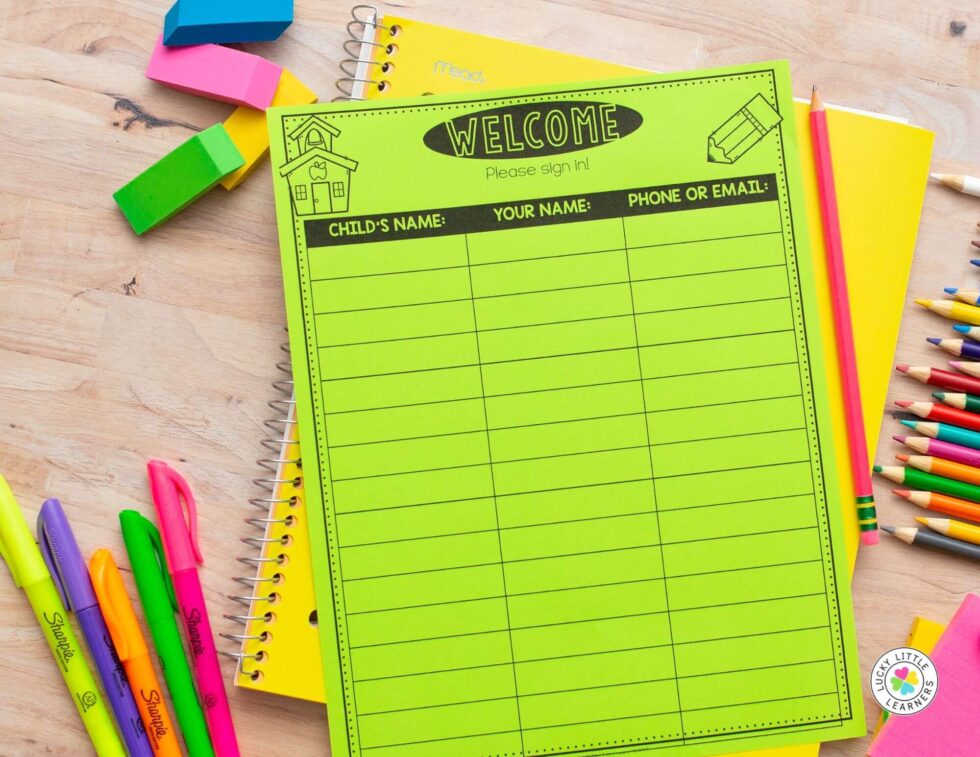 Back to School Night Activities - Lucky Little Learners