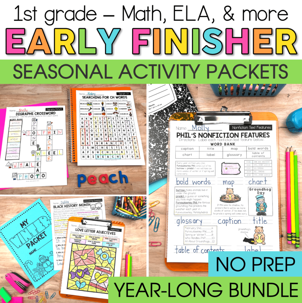 Fall Early Finisher Activities - Lucky Little Learners