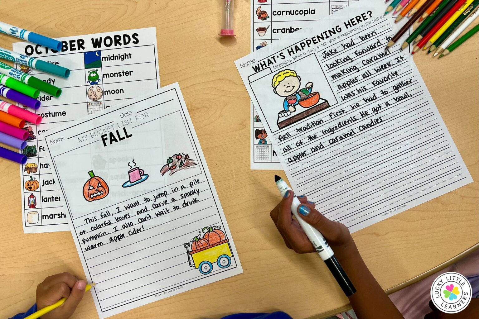 How to Set Up a Writing Stamina Station - Lucky Little Learners