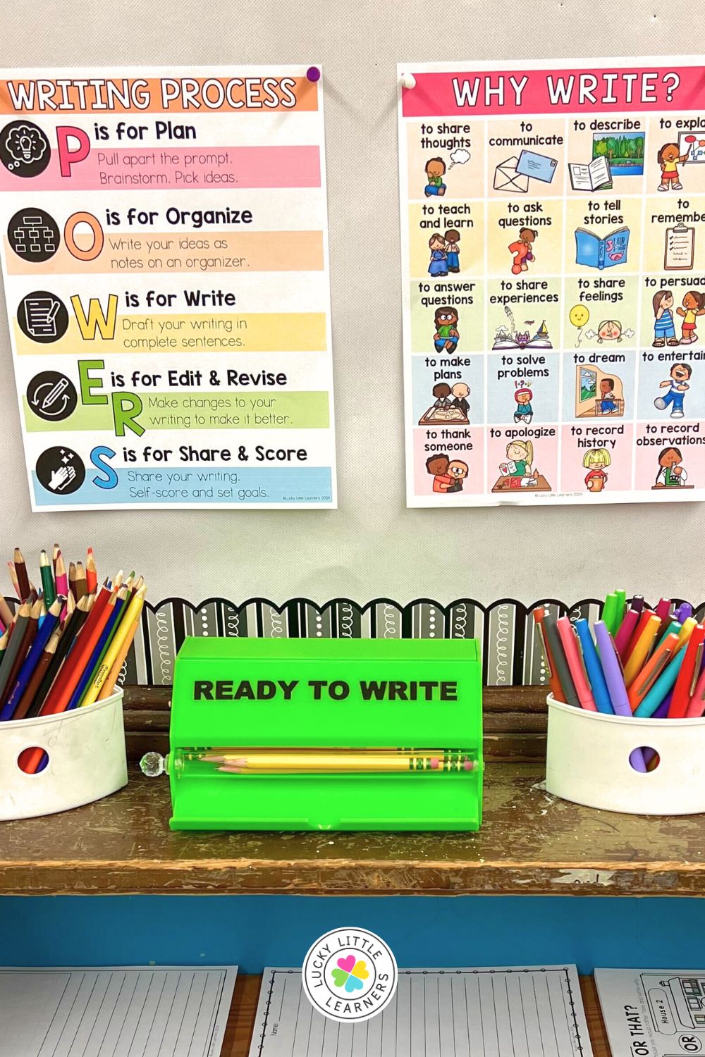 How to Set Up a Writing Stamina Station - Lucky Little Learners