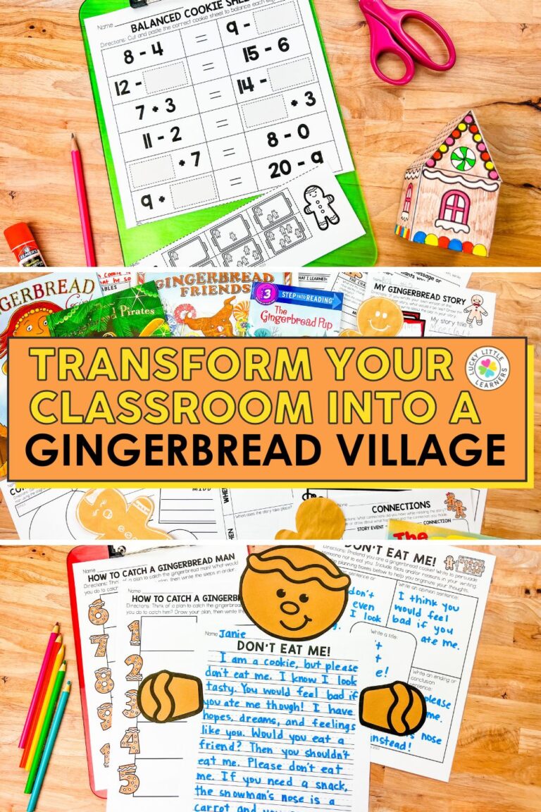 Transform Your Classroom Into a Gingerbread Village - Lucky Little Learners