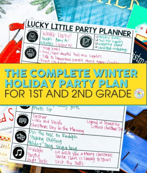 The Complete Winter Holiday Party Plan for 1st and 2nd Grade - Lucky ...
