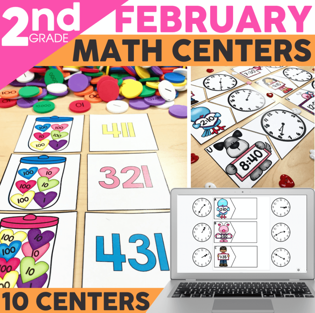 Play-Based February Math Centers - Lucky Little Learners